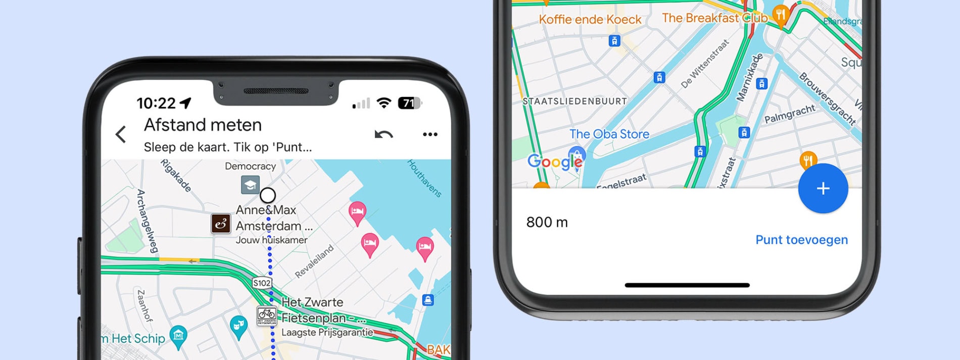 Afstand meten met Google Maps doe je zo. | Odido Blog
